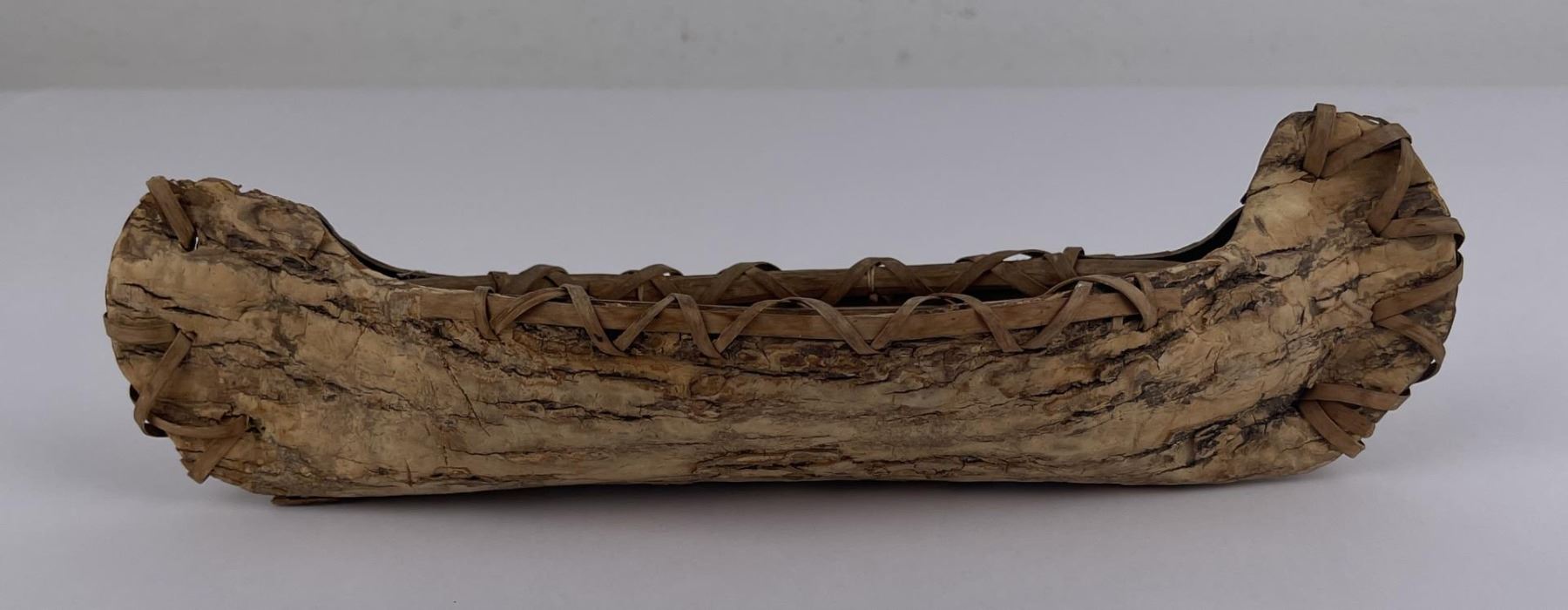 Native American Indian Birch Bark Canoe