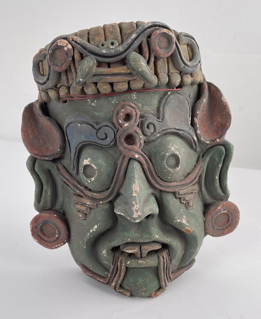 Pre Columbian Replica Pottery Mask