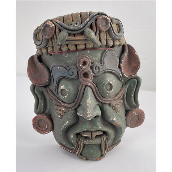 Pre Columbian Replica Pottery Mask
