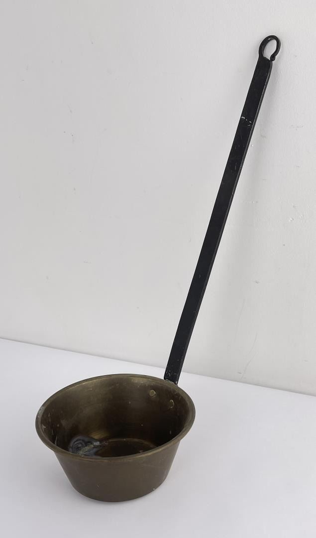 Antique Brass Cooking Pot Ladle Antique Brass Cooking Pot Ladle
