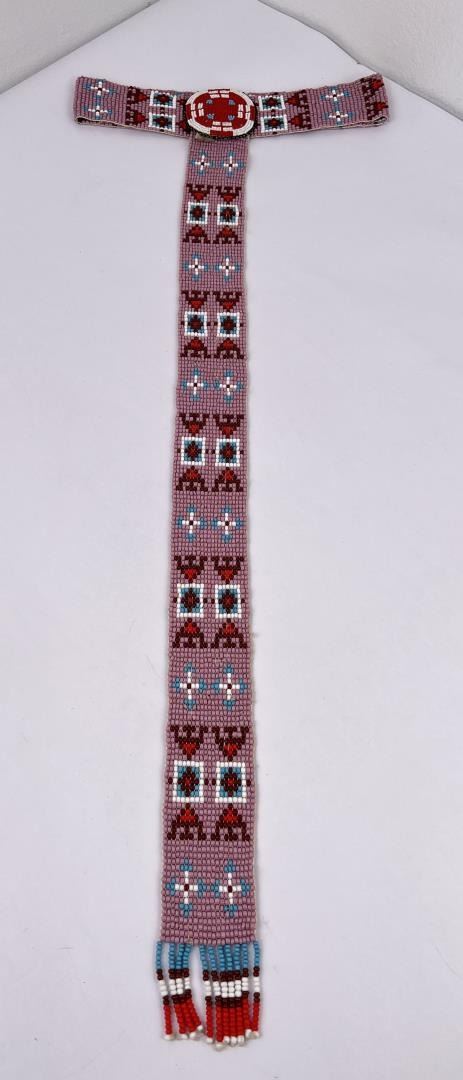 Native American Indian Loom Beaded Turban