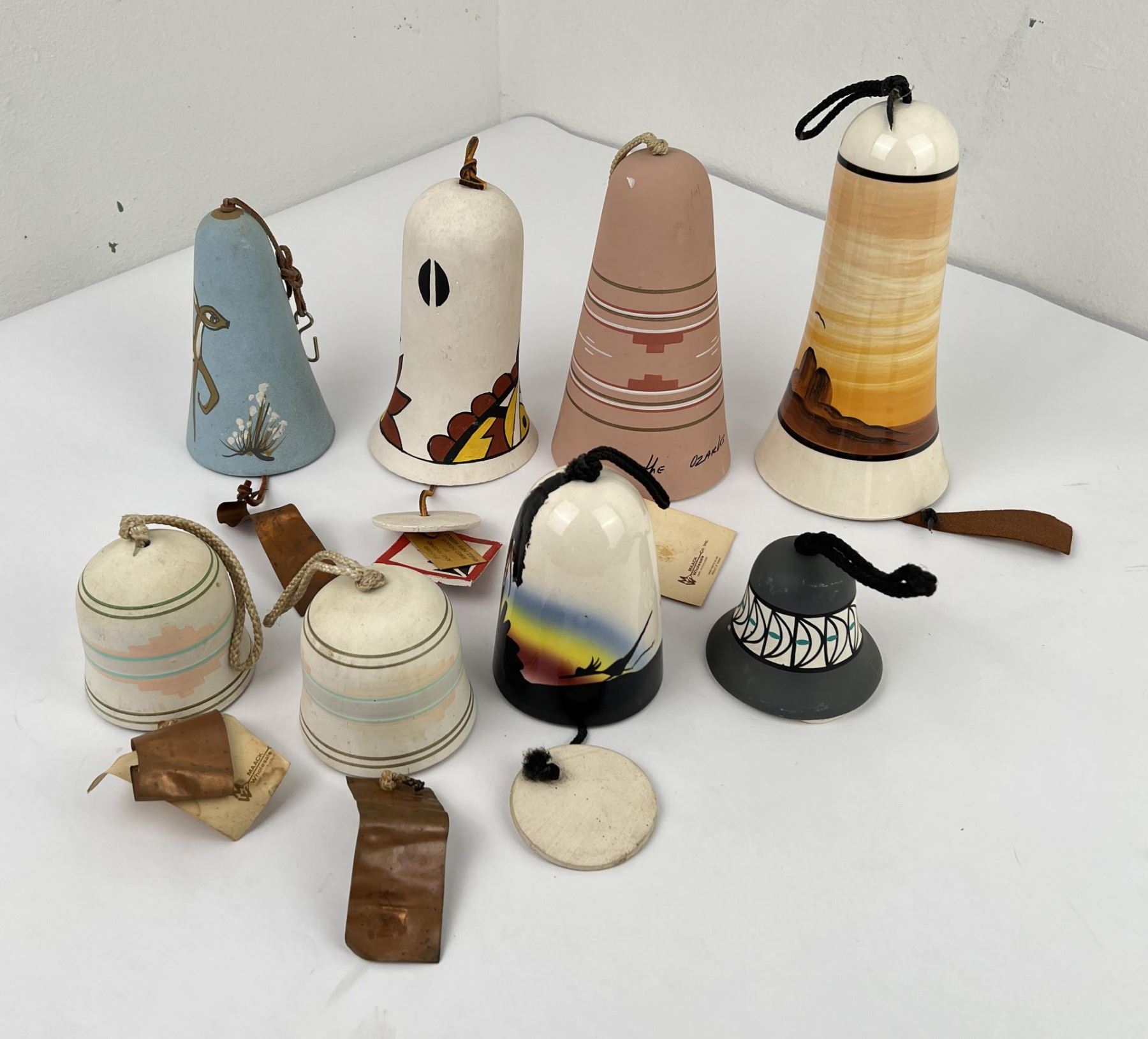 Native American Indian Pottery Bells