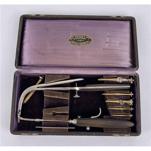 Antique Diphtheria Intubation Kit Max Wocher