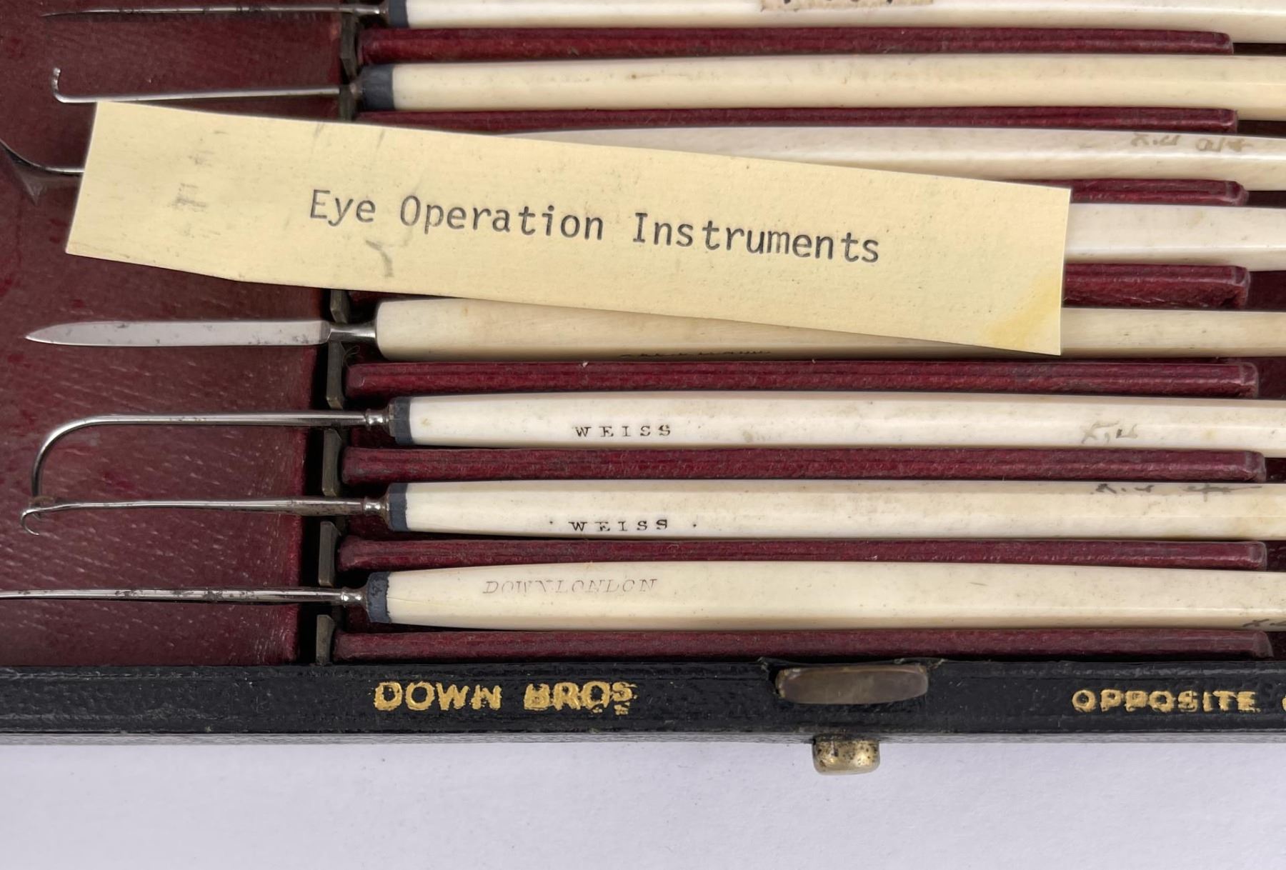 Antique Eye Optical Surgical Set Down Bros
