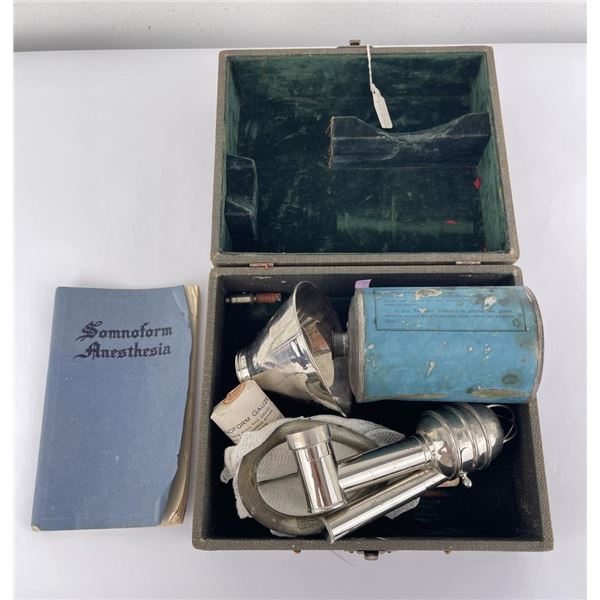 Antique Somnoform Anesthesia Ether Medical Set