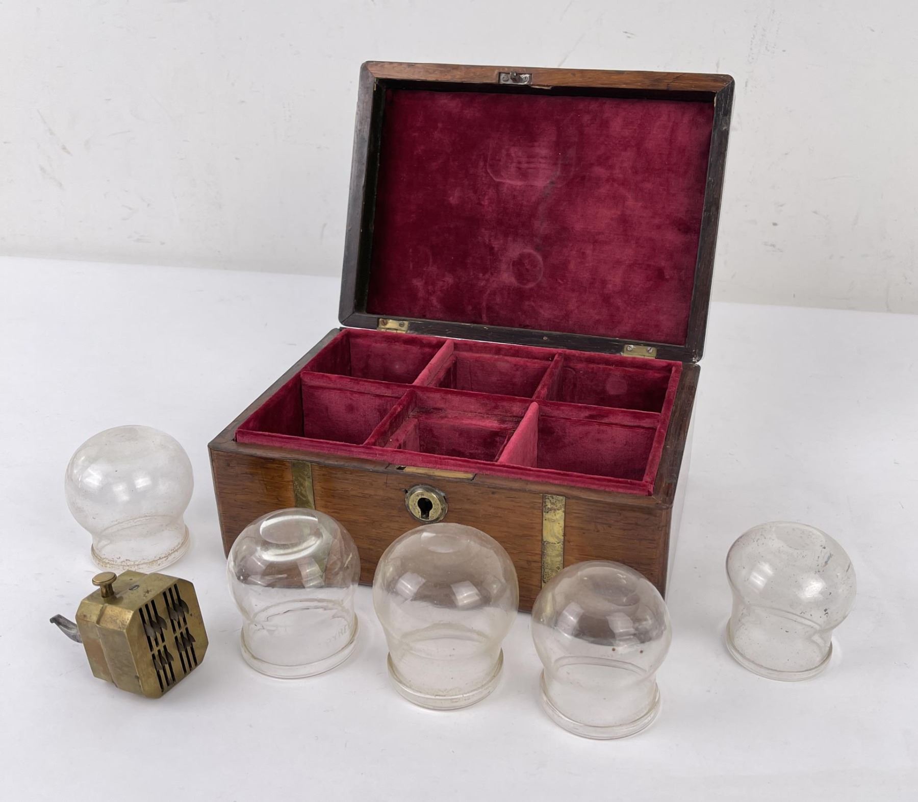 Antique Blood Letting Scarificator Cupping Set