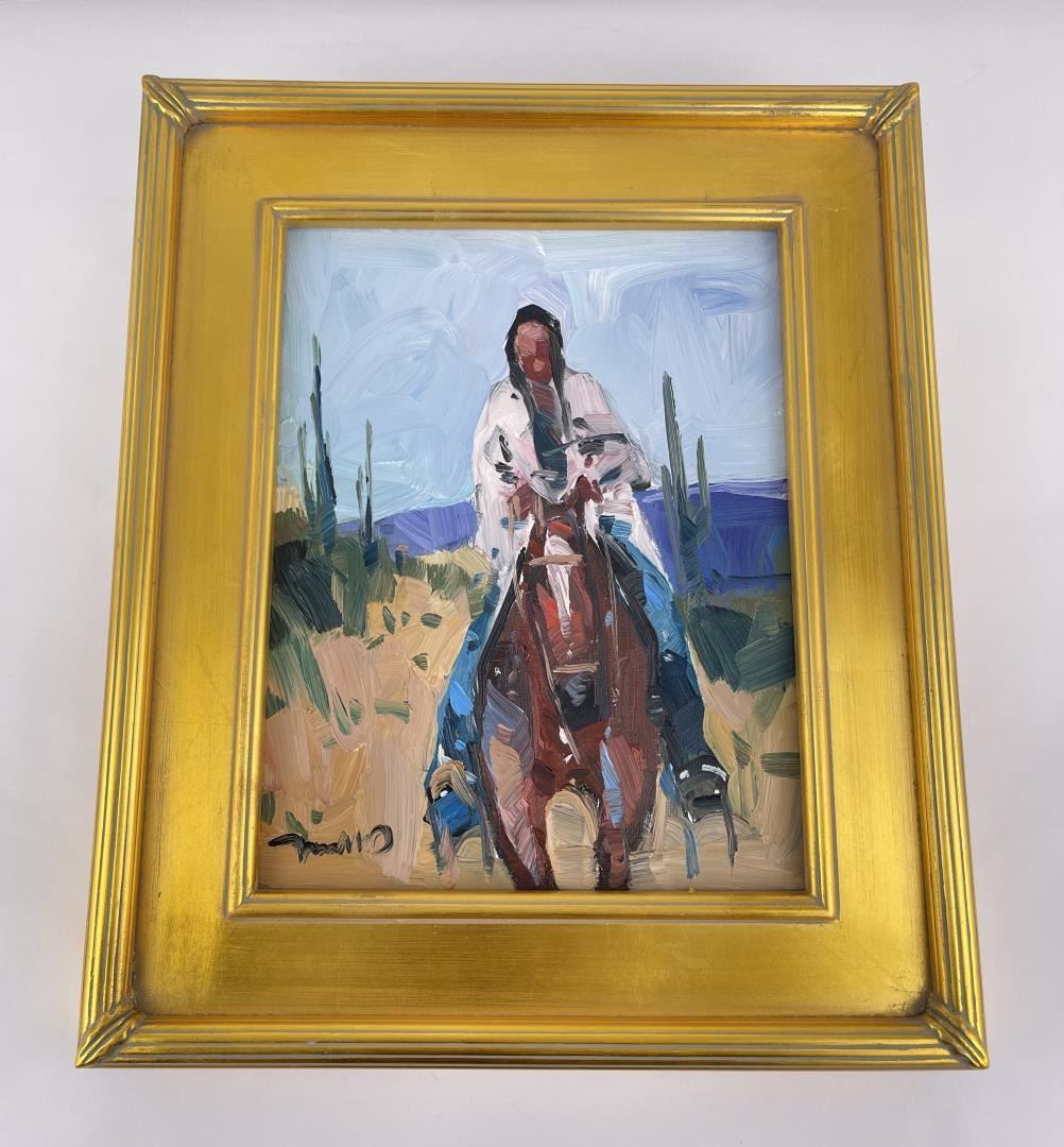 Jose Trujillo Native American Indian Oil Painting
