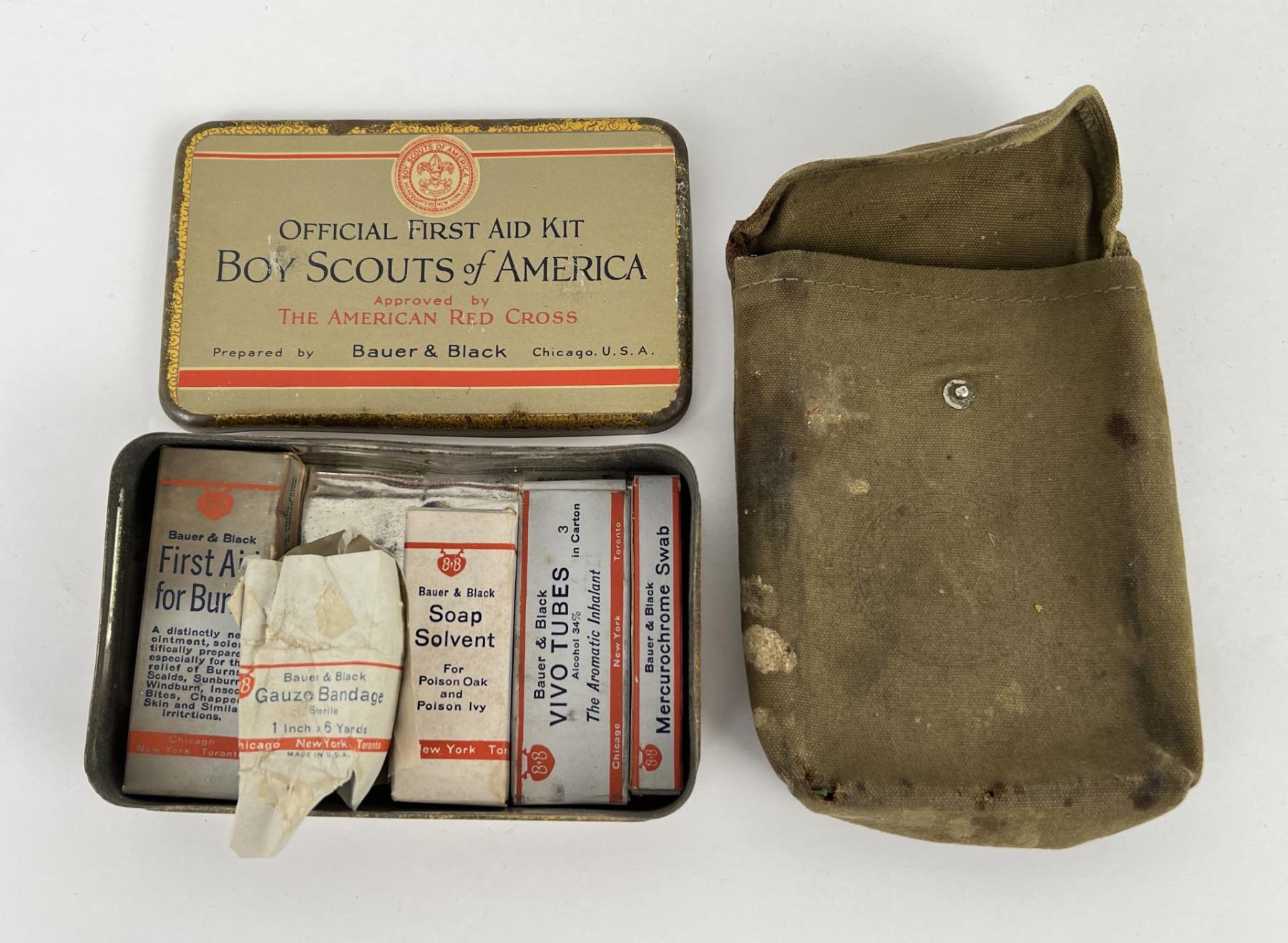 Vintage Boy Scout Official First Aid Kit