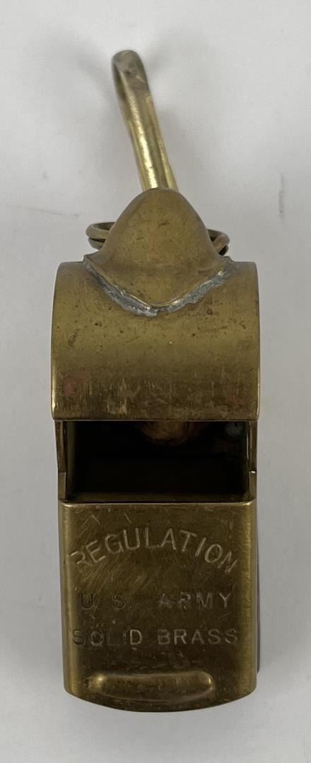 WW1 Original US Army Brass Whistle
