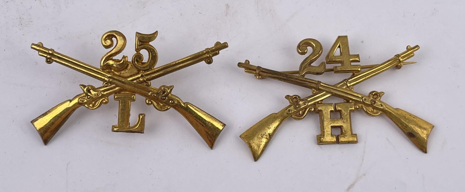 Spanish American War Buffalo Soldier Hat Pins