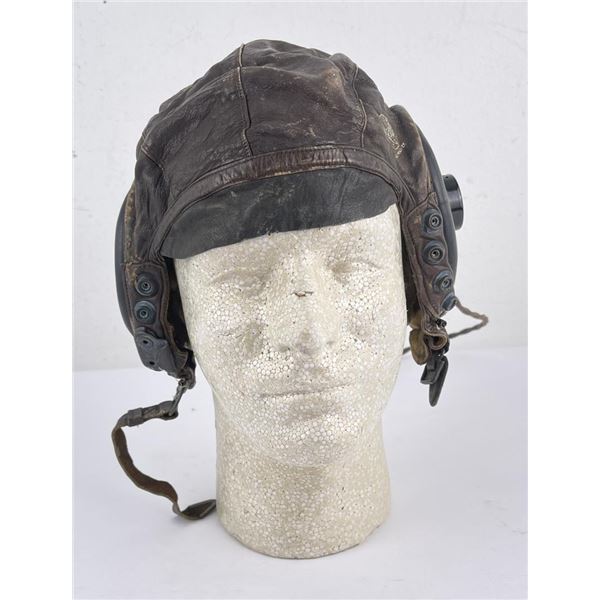 WW2 US Army Air Force A-11 Leather Flight Helmet