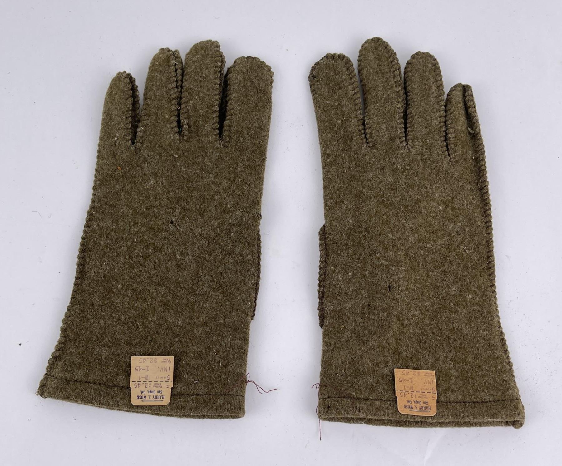 WW2 US Army Wool Gloves