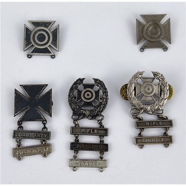 Lot US Army WW2 1950s Marksmenship Badges