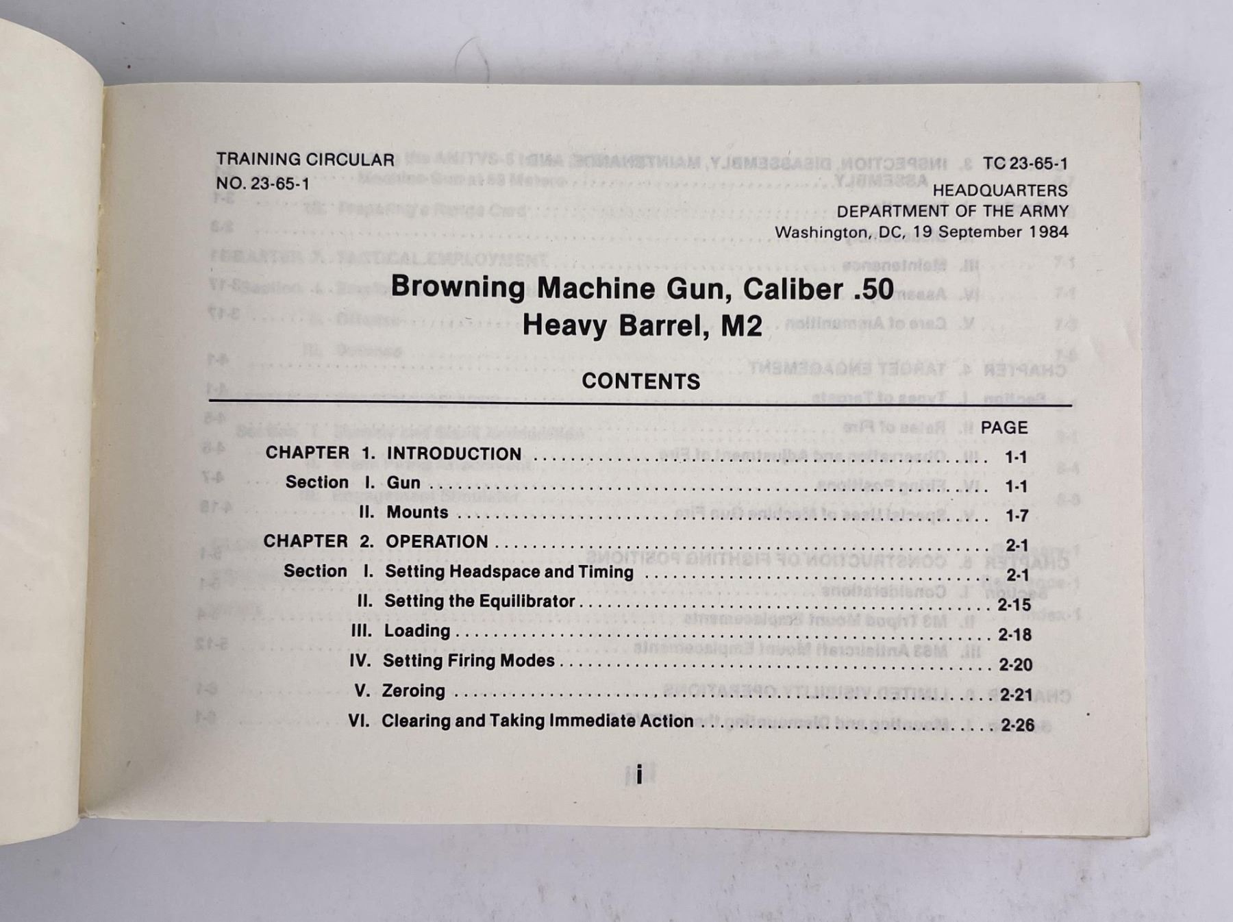 Browning Machine Gun Manual M2