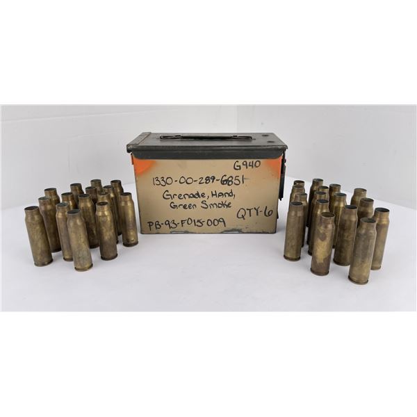 WW2 Lot of 20mm Anti Aircraft Brass Cases