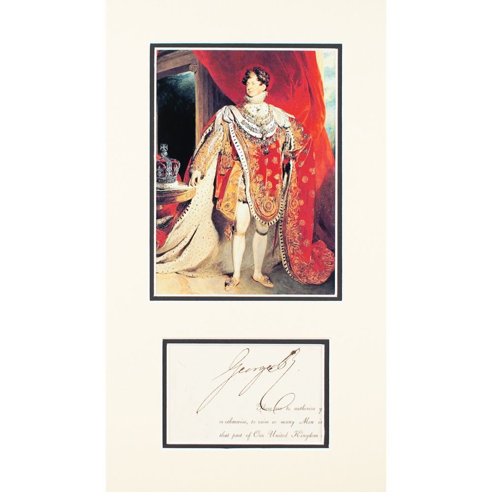 King George IV Signature