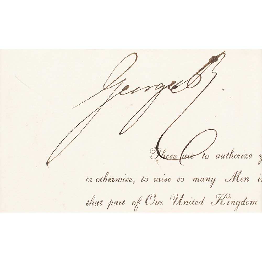 King George IV Signature