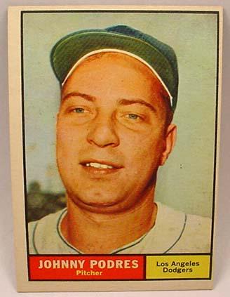 1962 TOPPS BASEBALL CARD NO. 109 JOHNNY PODRES