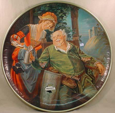 LARGE VINTAGE FALSTAFF BEER ADVERTISING SIGN - APP