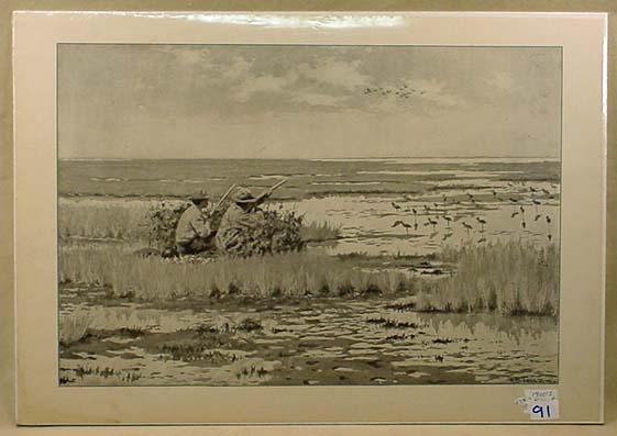 EARLY 1900'S DUCK HUNTING PRINT - A.B. FROST - App