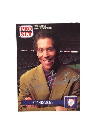 Roy Firestone (1991) Signed Football Card