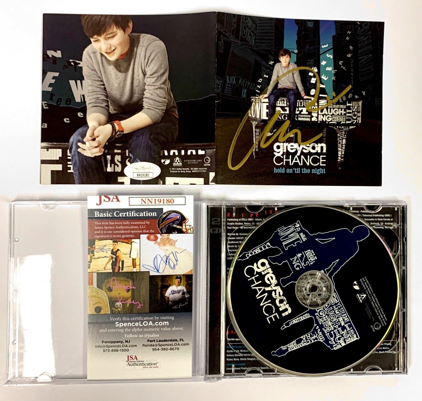 Autographed Greyson Chance JSA CD Album