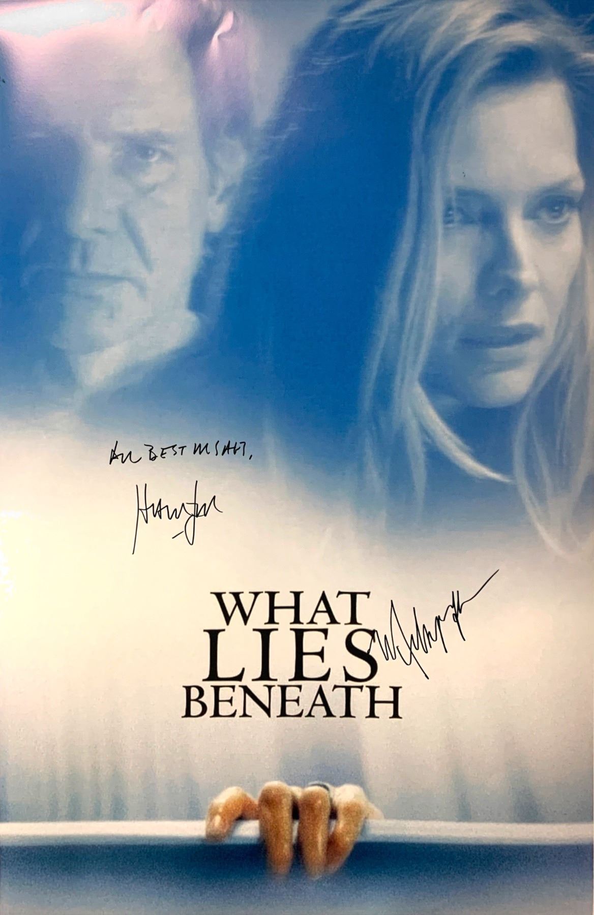 Autographed What Lies Beneath Poster