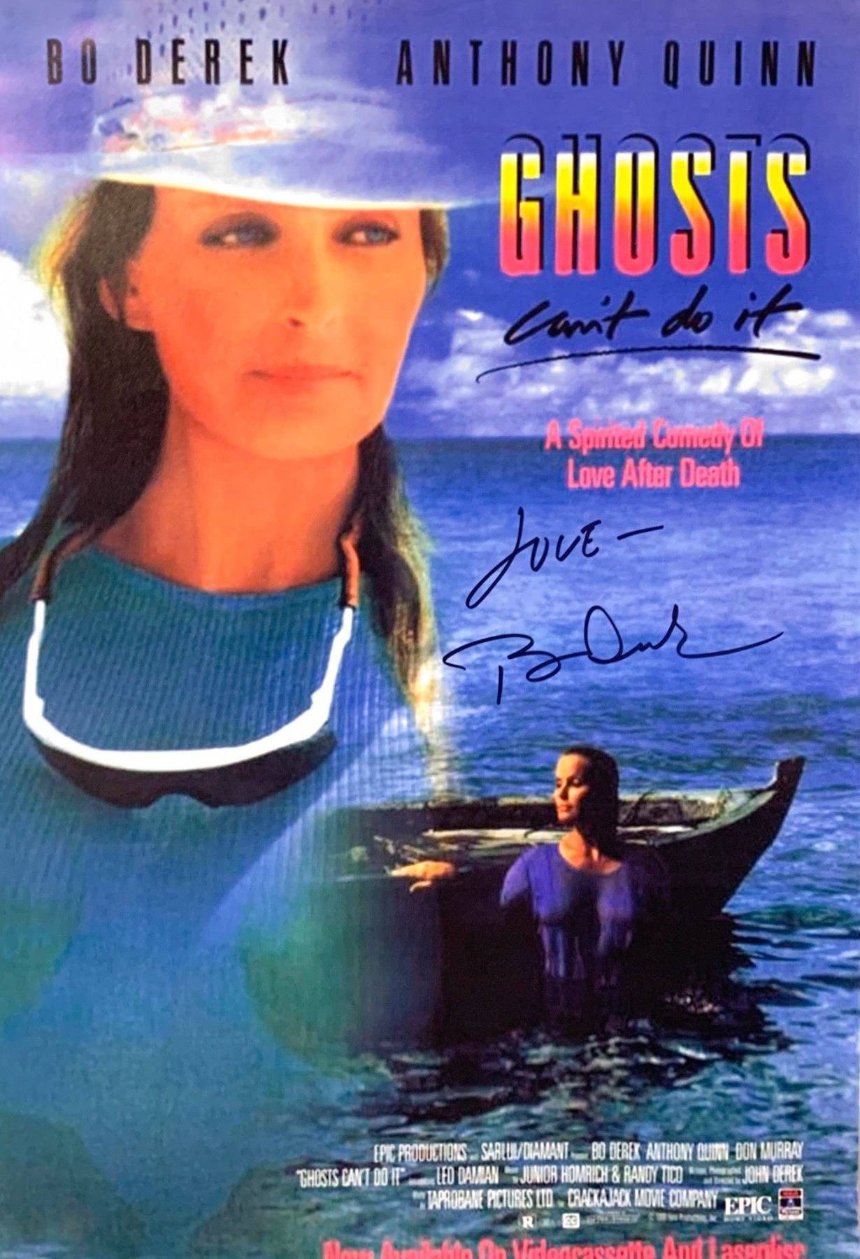 Autographed Ghosts Can't Do It Poster