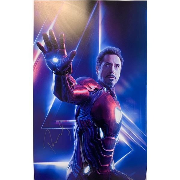 Autographed Avengers Endgame Robert Downey Jr Poster