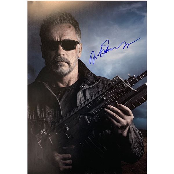 Autographed Arnold Schwarzenegger Terminator Poster