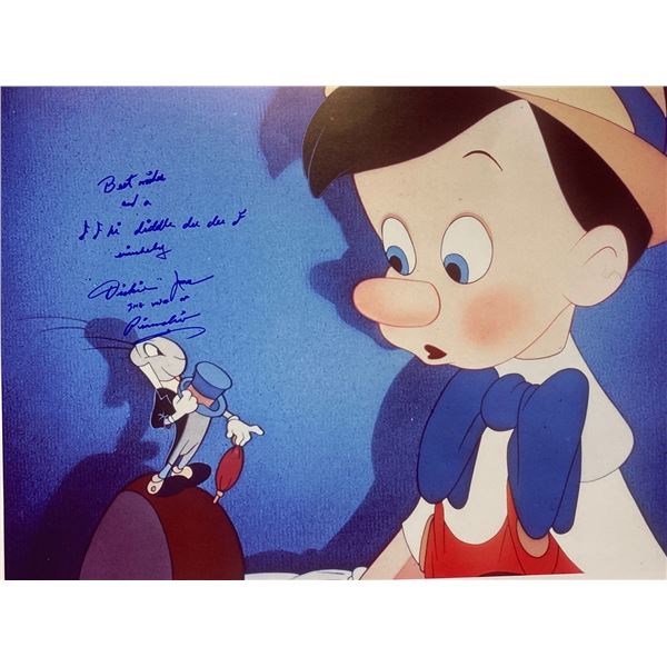 Autographed Pinocchio Dickie Jones Poster