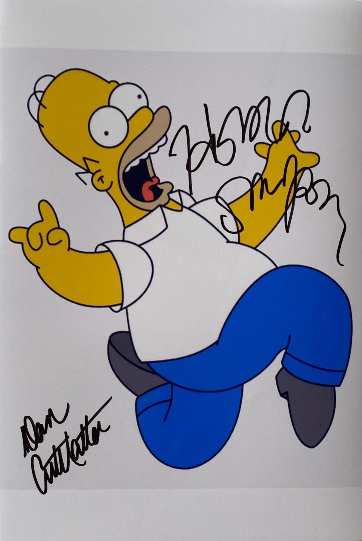 Autograph Signed Simpsons Photo