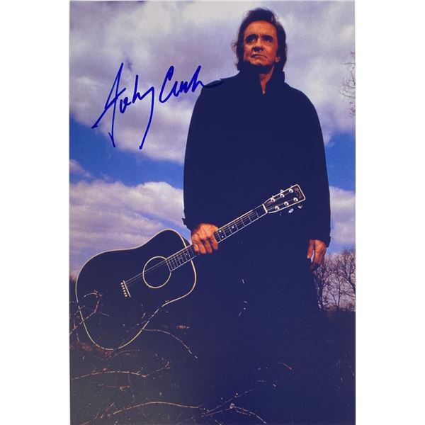 Autograph Signed Johnny Cash Photo