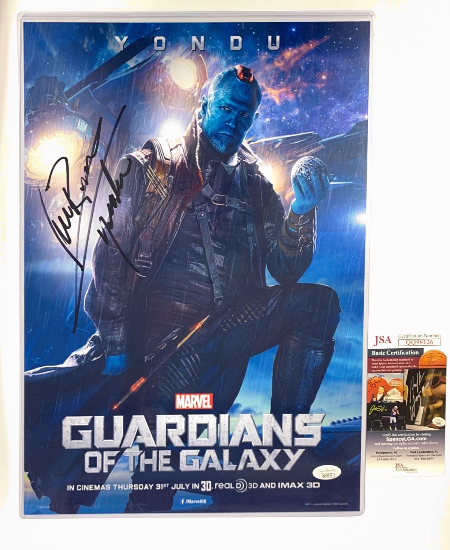 Signed Michael Rooker JSA Poster
