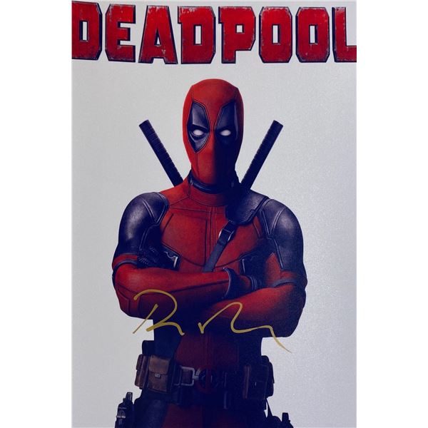 Autograph Signed Deadpool Photo