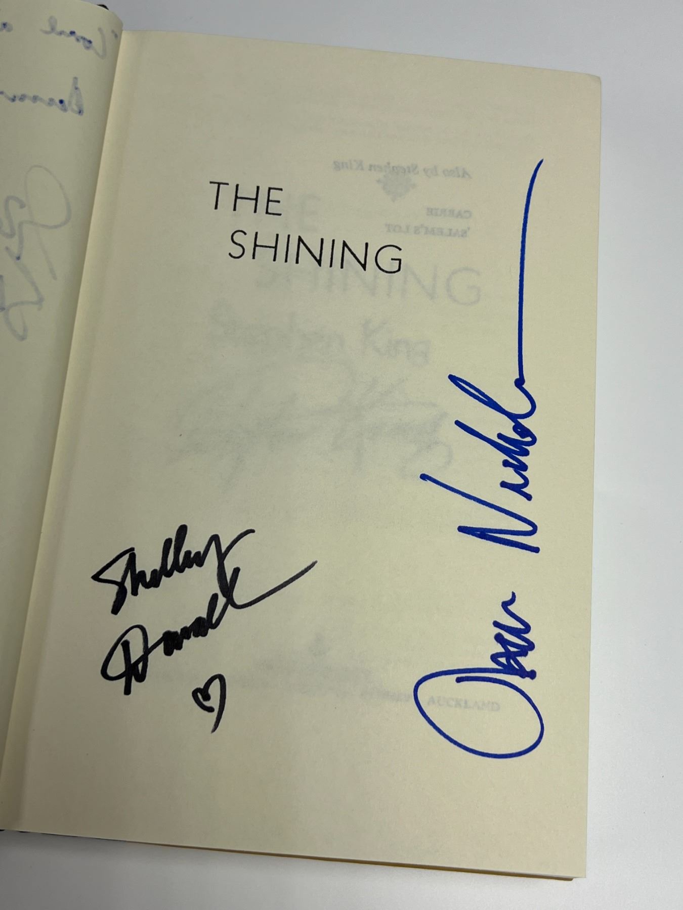 Autograph Shining Book Stephen King