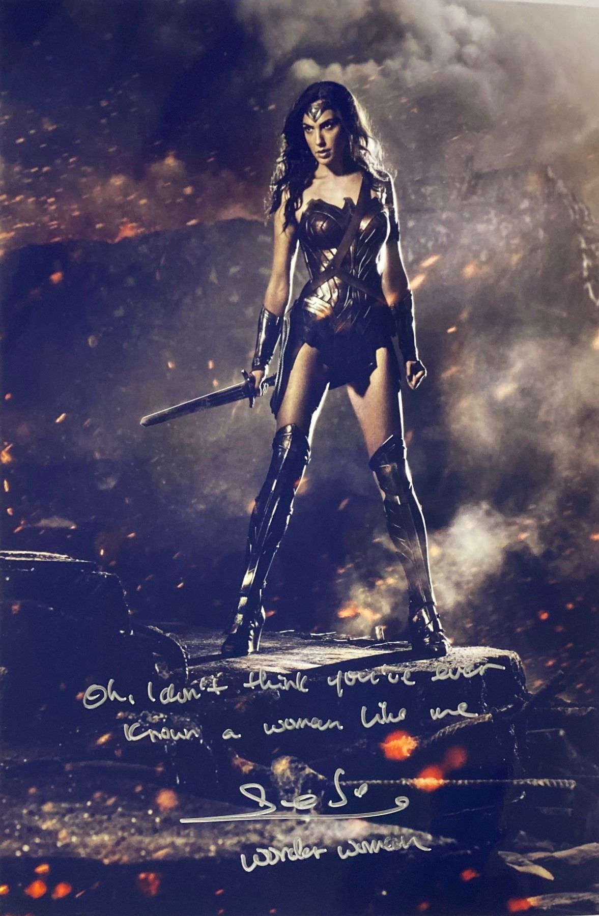 Autograph Signed Wonder Woman Photo