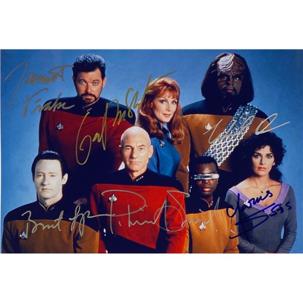 Autograph Signed Star Trek Next Generation Photo