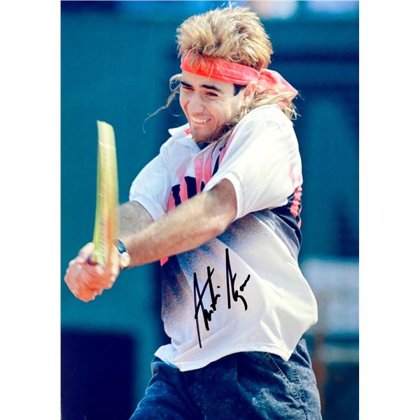 Autograph Signed Andre Agassi Photo