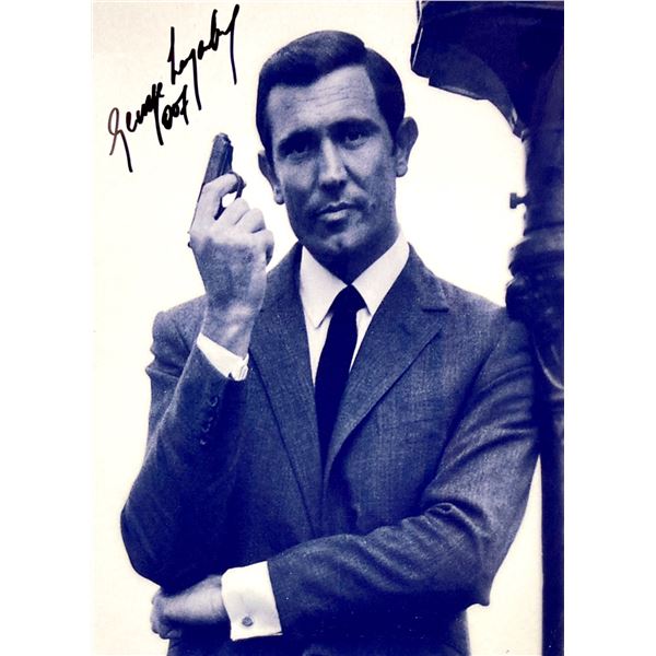 Autograph Signed George Lazenby Photo