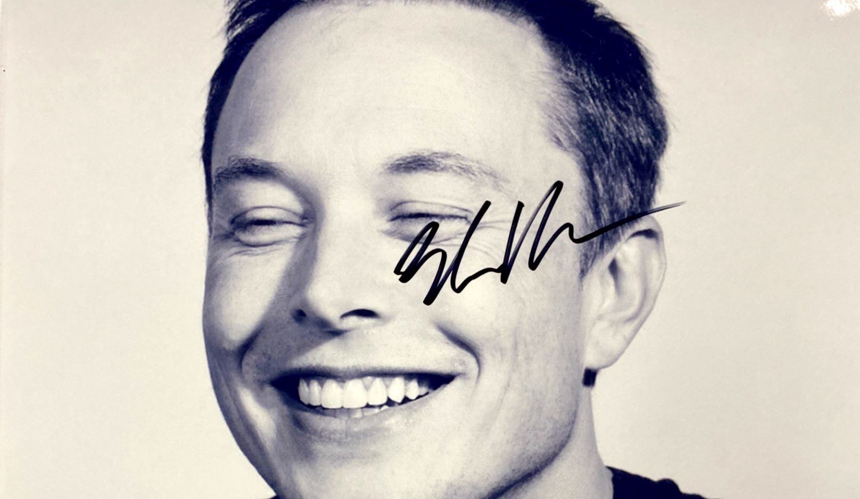 Autograph Signed Elon Musk Photo