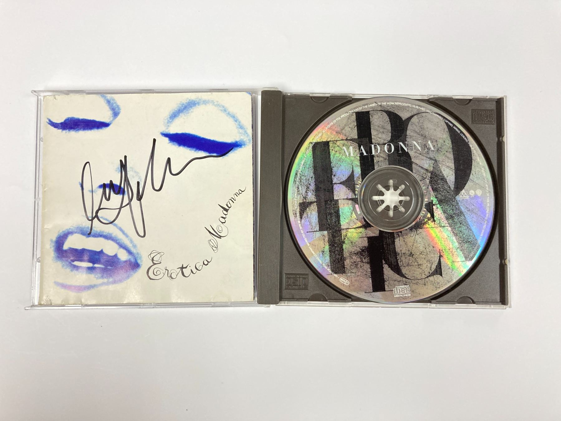 Autograph Signed Madonna Erotic Madonna CD