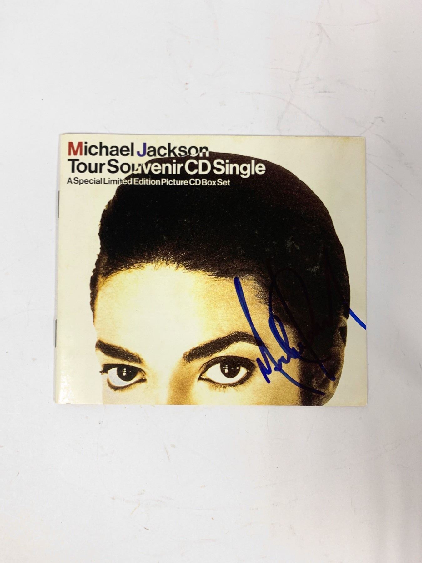 Autograph Signed Michael Jackson CD Booklet