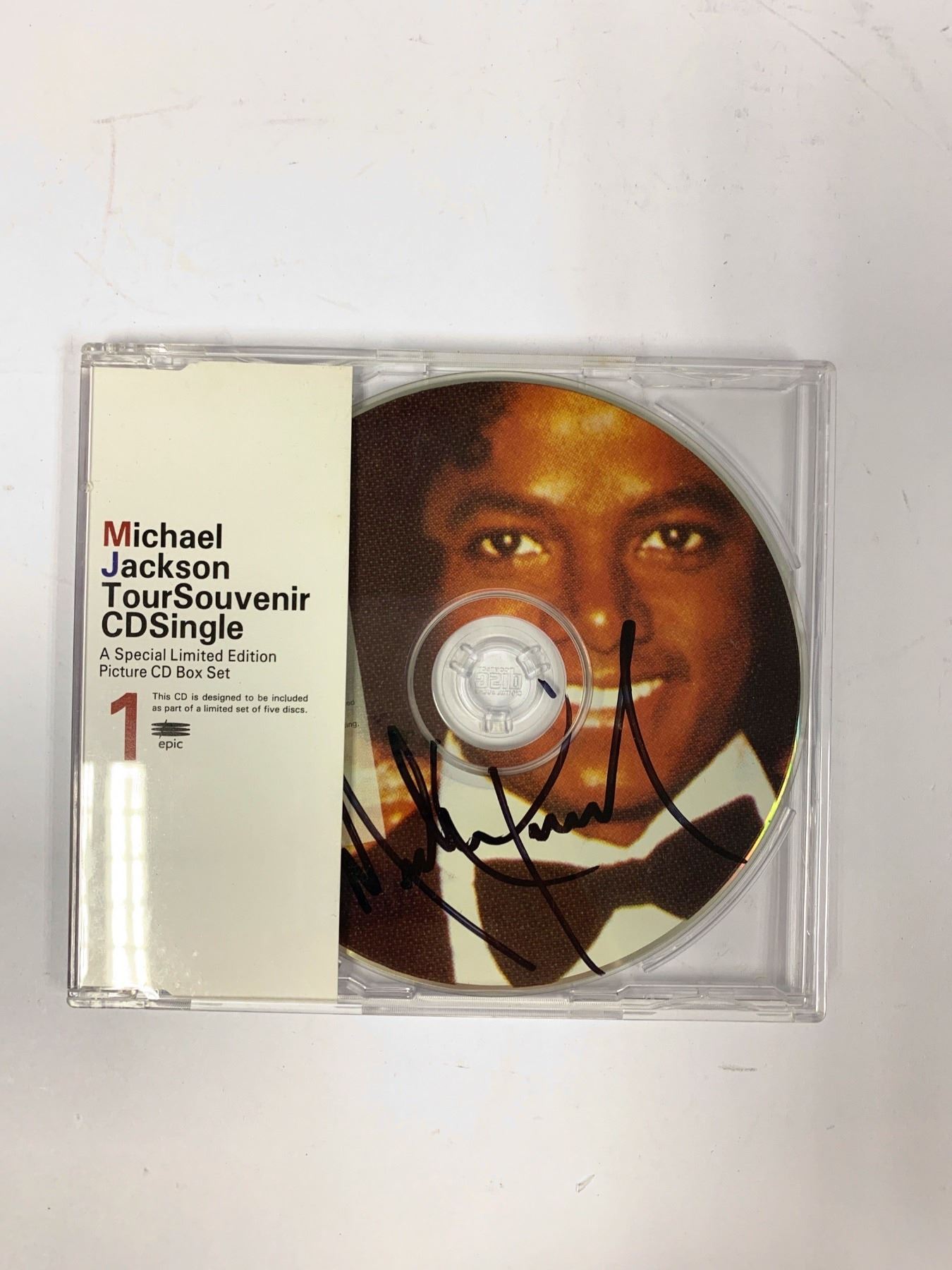 Autograph Signed Michael Jackson CD Disc