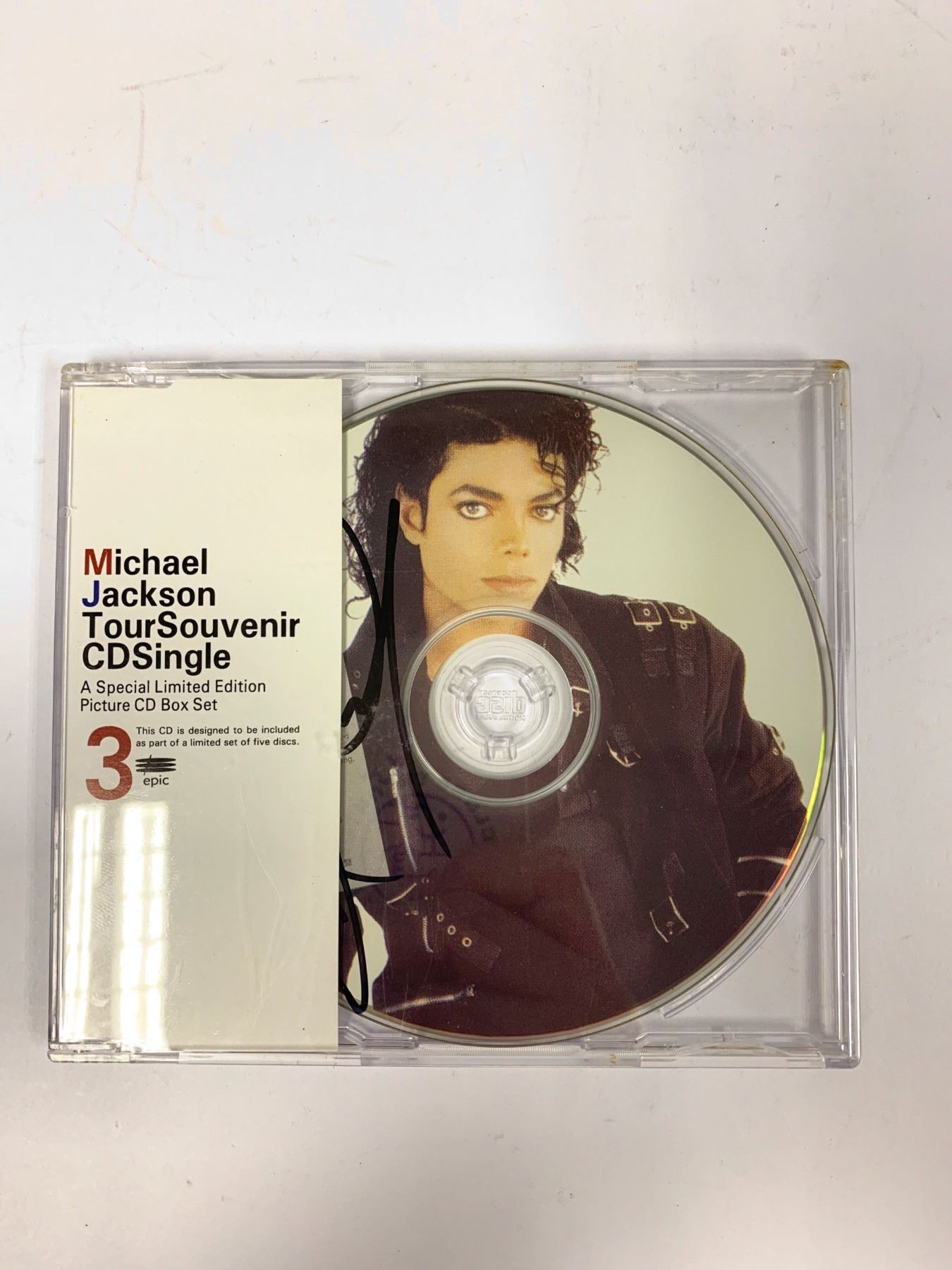 Autograph Signed Michael Jackson CD Disc