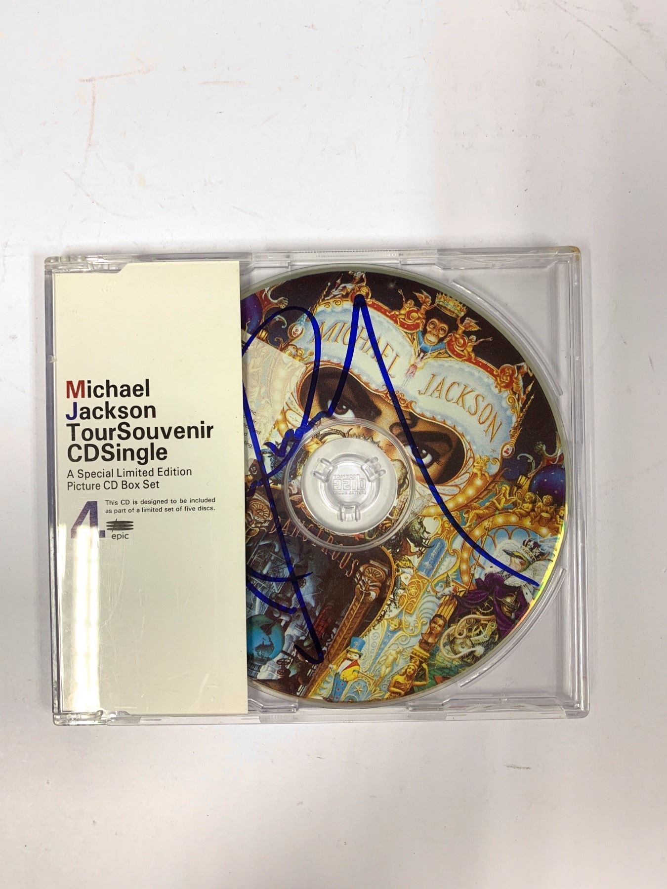 Autograph Signed Michael Jackson CD Disc
