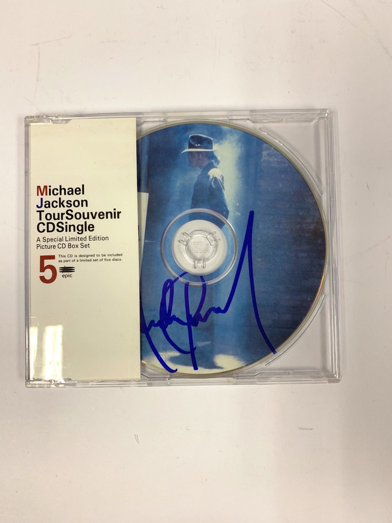 Autograph Signed Michael Jackson CD Disc