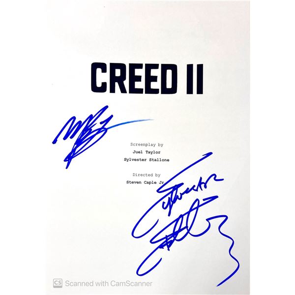 Autograph Signed Script Cover Creed II