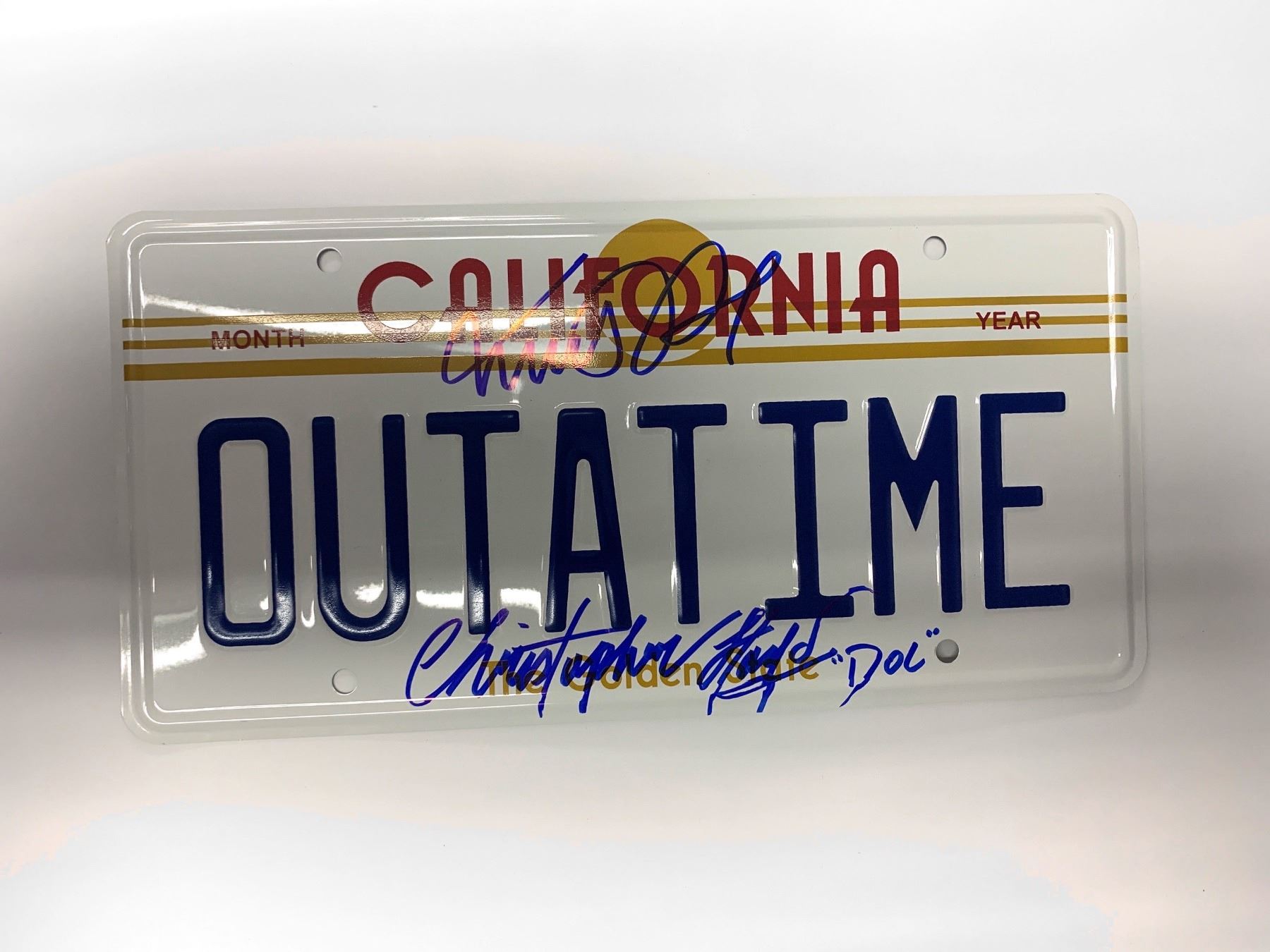 Autograph Back to Future Carplate