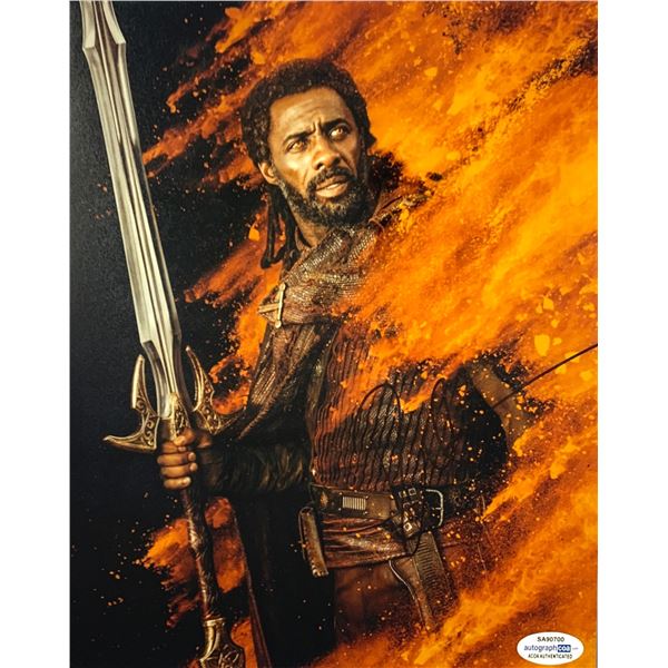 Signed Idris Elba AutographCOA